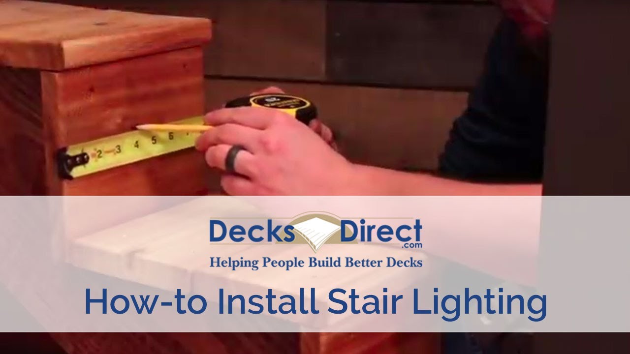 How to Add Cool Lights to Your Deck Steps!