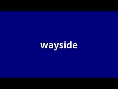 what is the meaning of wayside