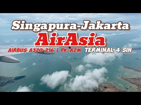 Mencoba Pesawat AirAsia dari Singapore-Jakarta Airbus A320-216 PK-AZM | Trip Report | Flight Report