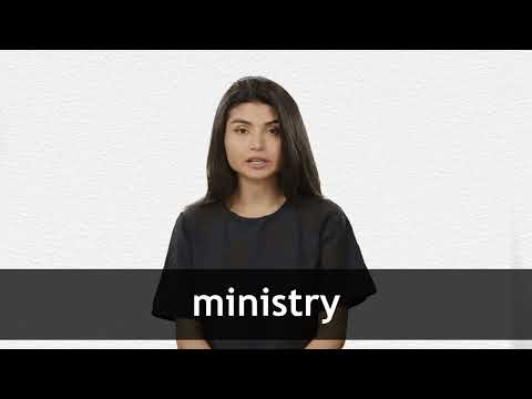 How to pronounce MINISTRY in American English