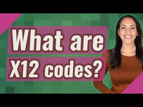 What are X12 codes?