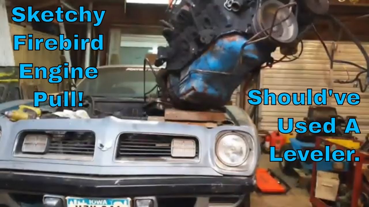 1975 Pontiac Firebird Engine Removal