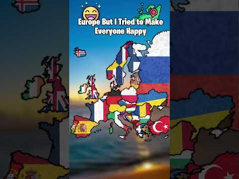 Europe But I Tried to Make Everyone Happy #geography #europe #map #maps #mapper #mapping #education