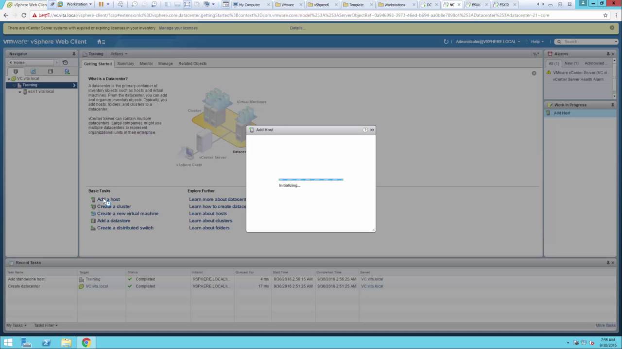 VMware vSphere 6 Lab - Lab 07 - vCenter Configuration 1