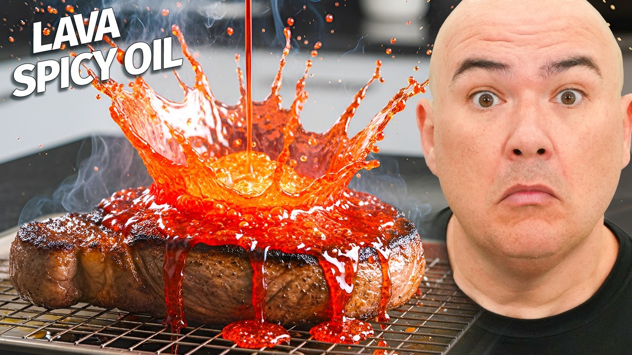 I Poured LAVA-like stuff on my STEAKS