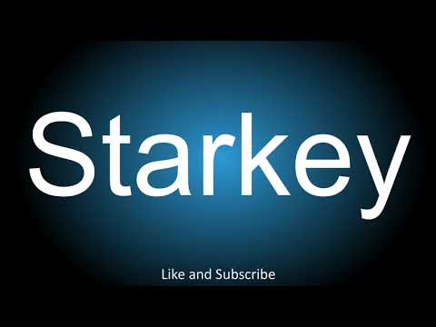 How to correctly pronounce - Starkey.