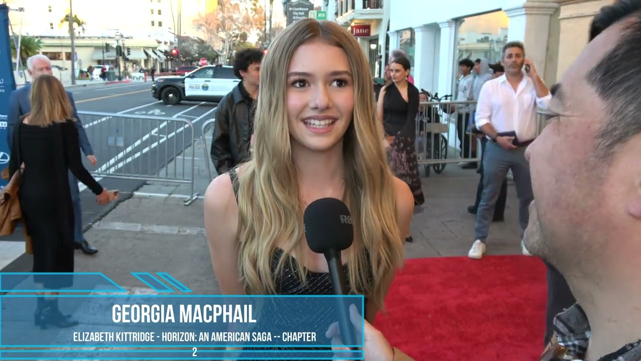 Georgia MacPhail Carpet Interview at Horizon: An American Saga - Chapter 2 Premiere | SBIFF 2025