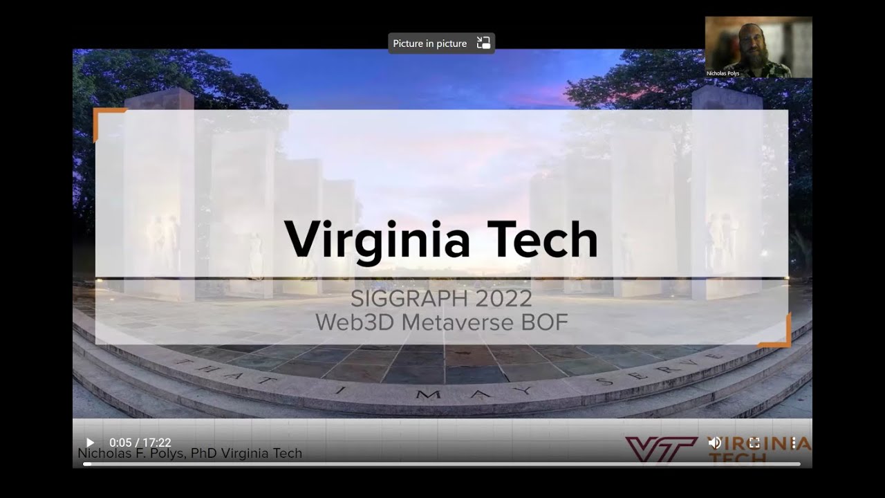 Web3D Ecosystem and the Metaverse - SIGGRAPH 2022 BOF