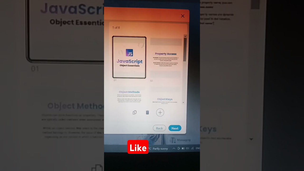 JavaScrit objects | LinkedIn posts #javascript #linkedin #jobsearch #coderlife #codingjourney