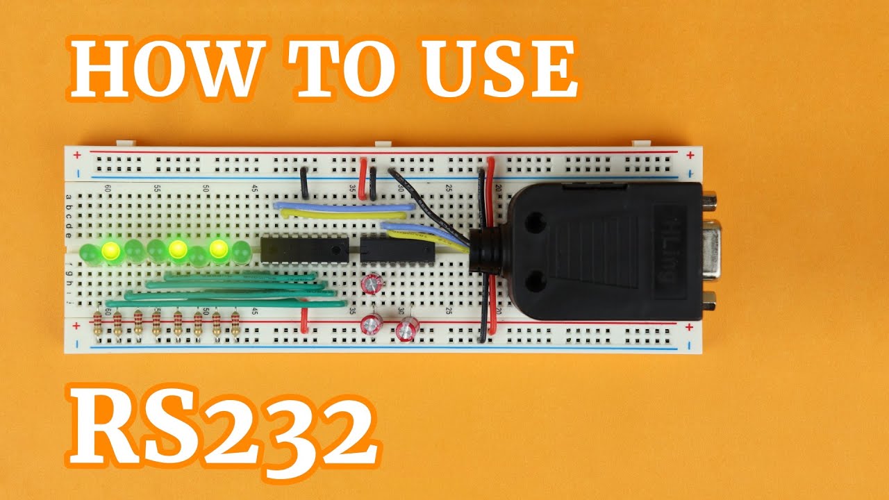 Control LEDs with your computer using RS232!