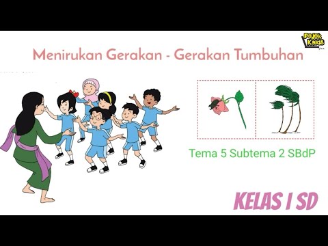 Menirukan Gerakan Tumbuhan Tema 5 Mupel SBdP Kelas 1 SD