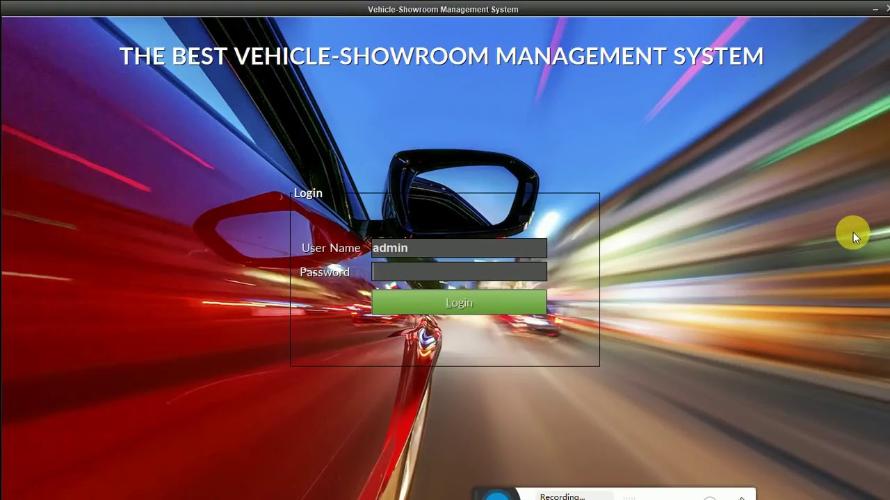 Vehicle Management System With Complete Source Code in JAVA