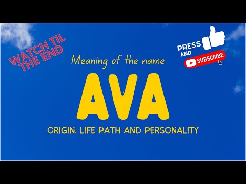 Meaning of the name Ava. Origin, life path & personality.