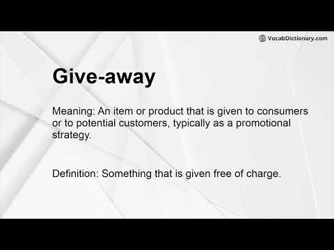 Give-away Meaning