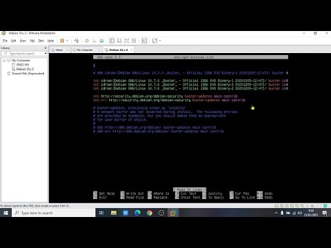 LabKomp#6 TAMBAH REPOSITORY DEBIAN 10 VIRTUAL | VMWARE