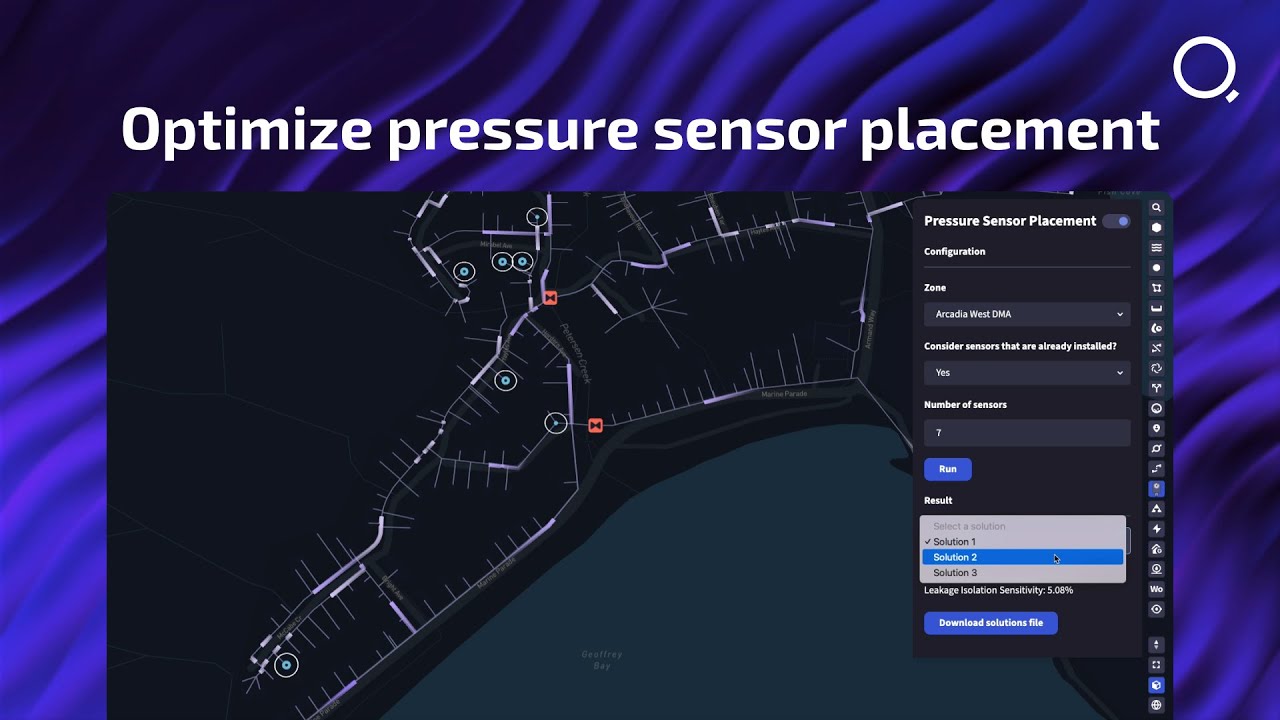Optimize pressure sensor placement