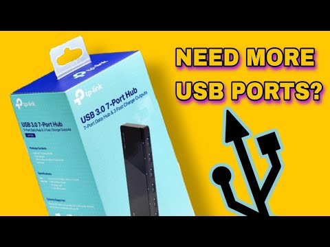 Do you need more USB ports? TP LINK UH700 7 Port 3 0 powered USB HUB Unboxing and review