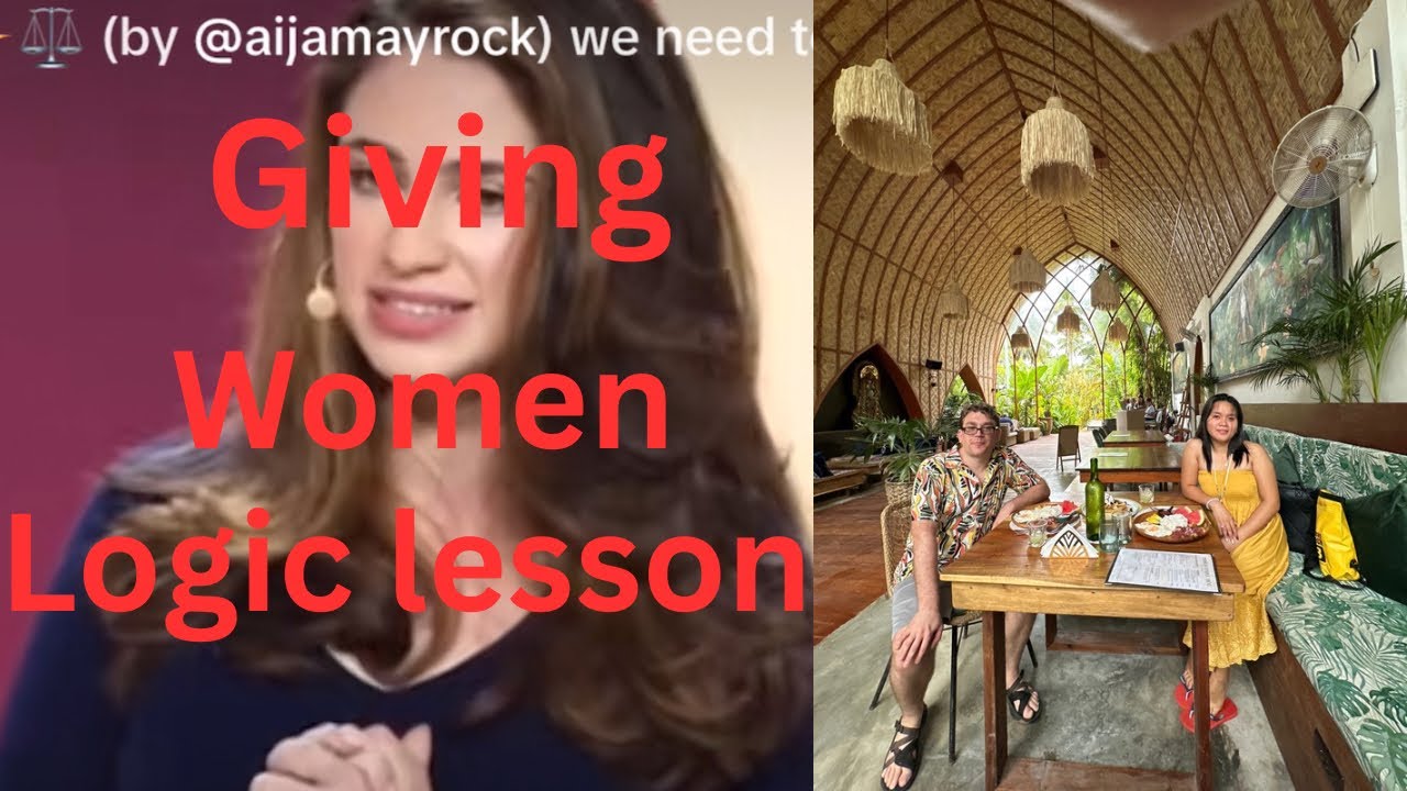 Giving woman logic lesson ￼