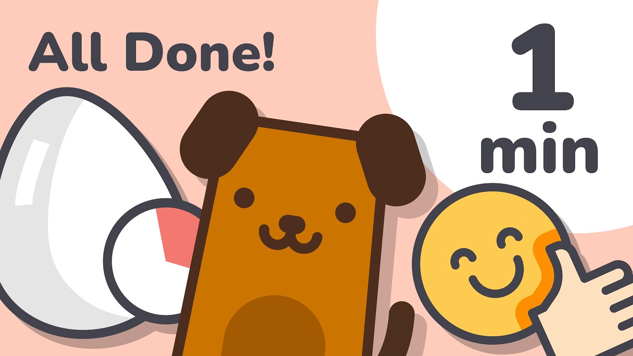 1 Minute All Done Timer for Kids (Visual Countdown)