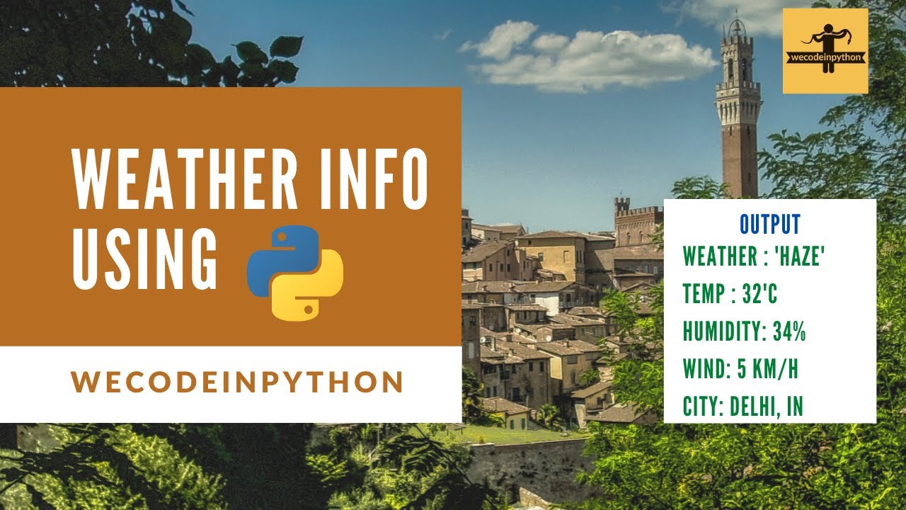 Get weather data using python.