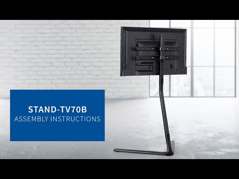 STAND-TV70B Black V-Base Studio TV Stand by VIVO