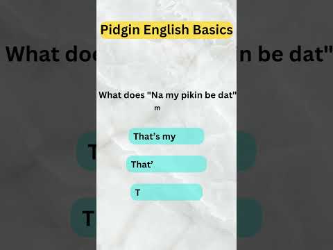πΆ Do You Know What "Na My Pikin Be Dat" Means? π€π₯ #Shorts