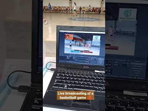Live broadcasting a basketball game 🏀 #Shorts #Basketball #Live #Broadcast
