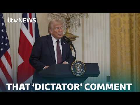 ITV News asks Trump if he'll apologise to Zelenskyy for 'dictator' comment | ITV News