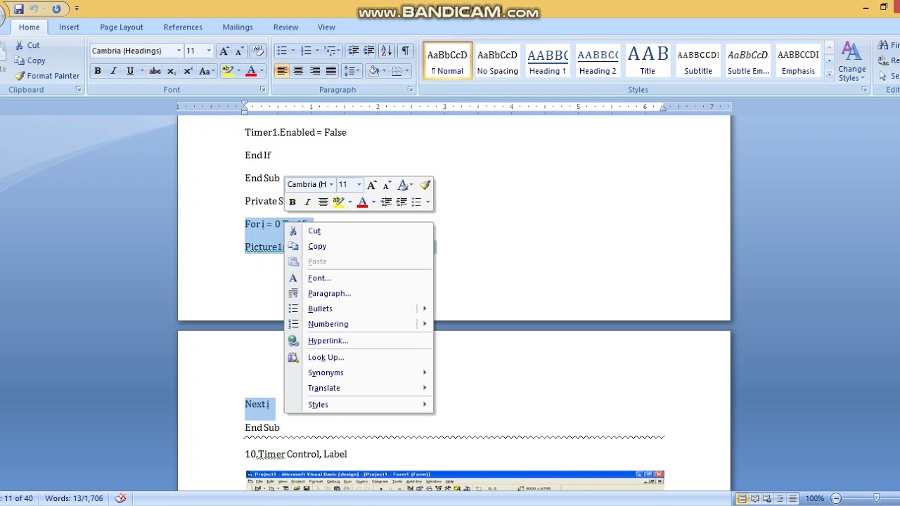 VB 6. 0 USE TIMER CONTROL TOOL