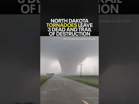 North Dakota tornado leaves 3 dead and thousands without power
