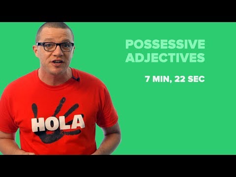 Possessive Adjectives (Vs. Subject Pronouns)