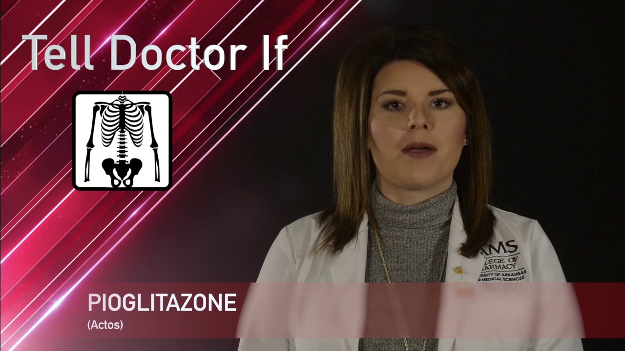 Pioglitazone or Actos Medication Information (dosing, side effects, patient counseling)