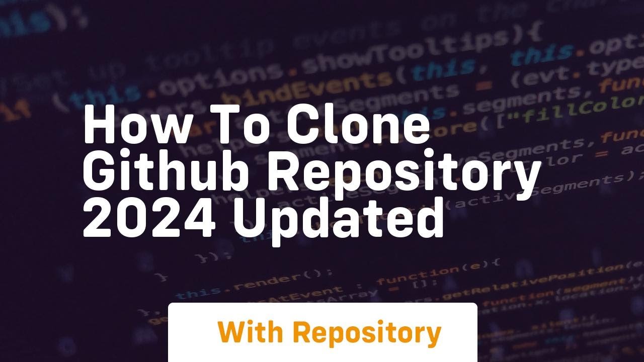 How to clone github repository 2024 updated