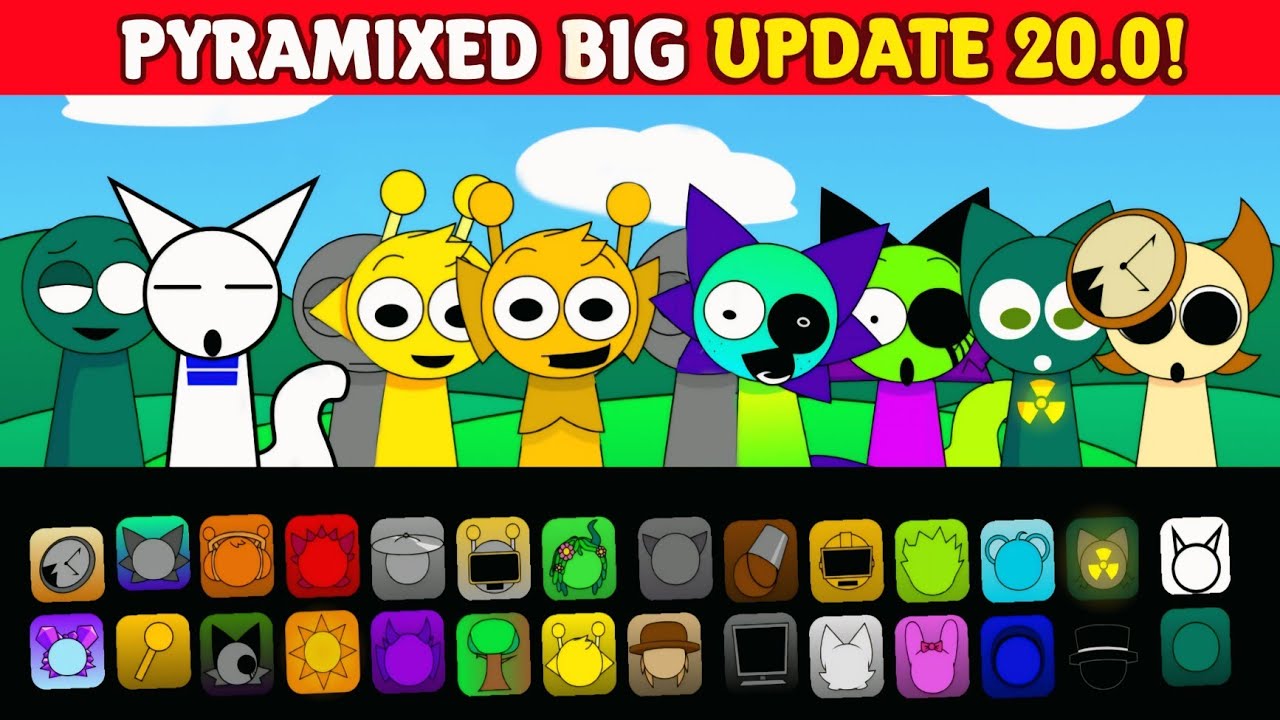 NEW Sprunki Pyramixed 20.0! UPDATE! - All BONUS Characters & NEW Animations UNLOCKED!