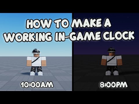 HOW TO MAKE A WORKING IN-GAME CLOCK IN ROBLOX STUDIO | Roblox Studio Tutorial