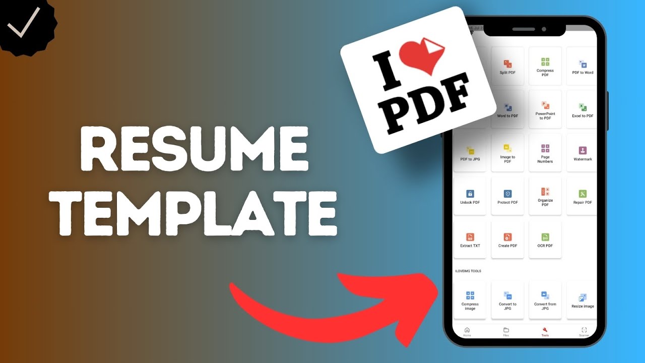 How to Create a CV (Resume) PDF Template in ILovePDF
