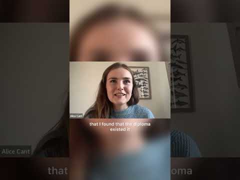 Diploma graduate Alice Cant on learning online
