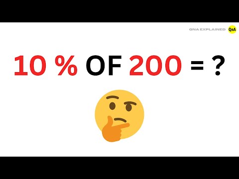 What is 10% of 200 ? || QnA Explained