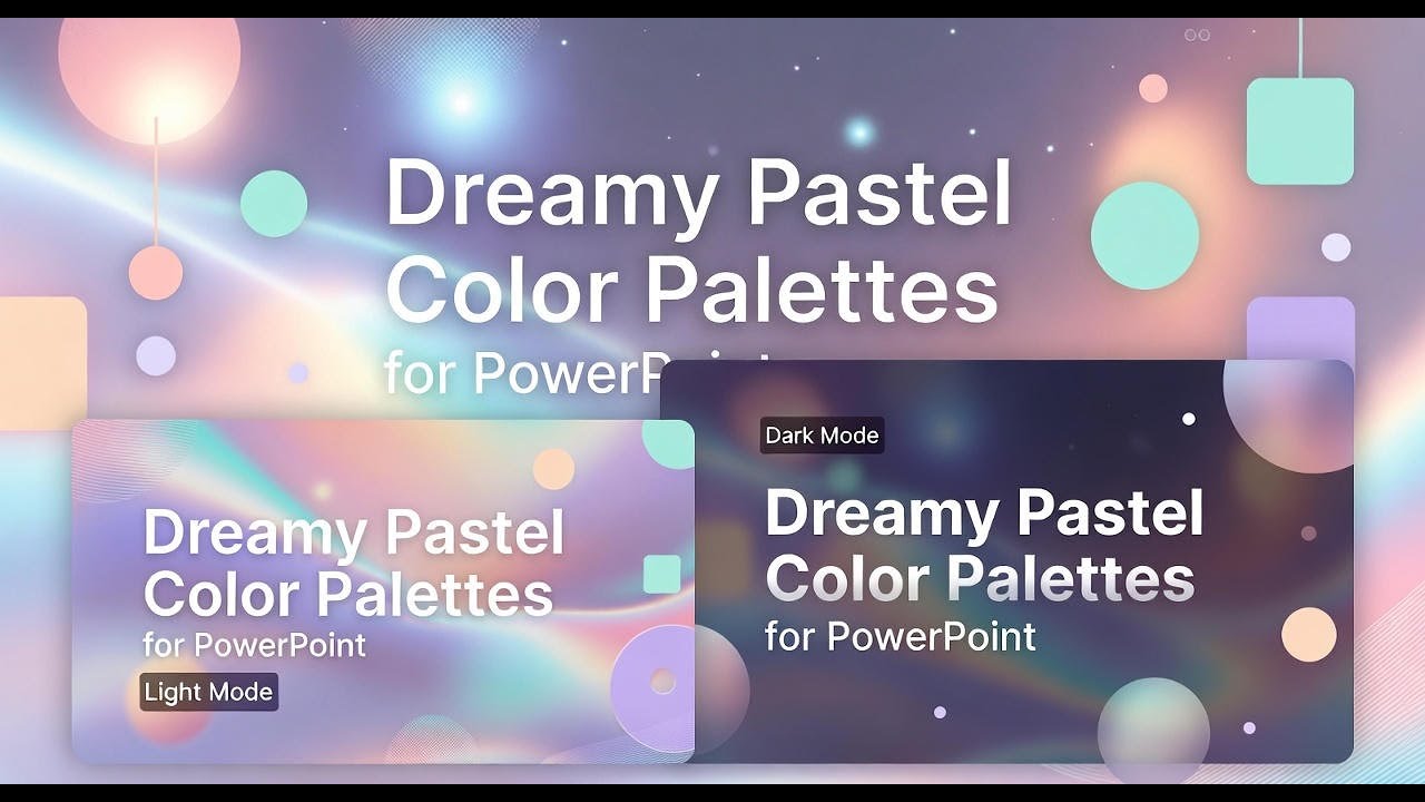 How to Create Dreamy Soft Pastel Color Palettes for PowerPoint:  Tutorial for Beginners