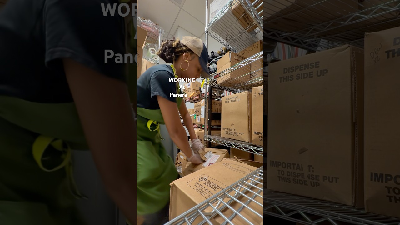 WORKING AT PANERA BREAD #panerabread #worklifebalance #dayinmylife #shorts
