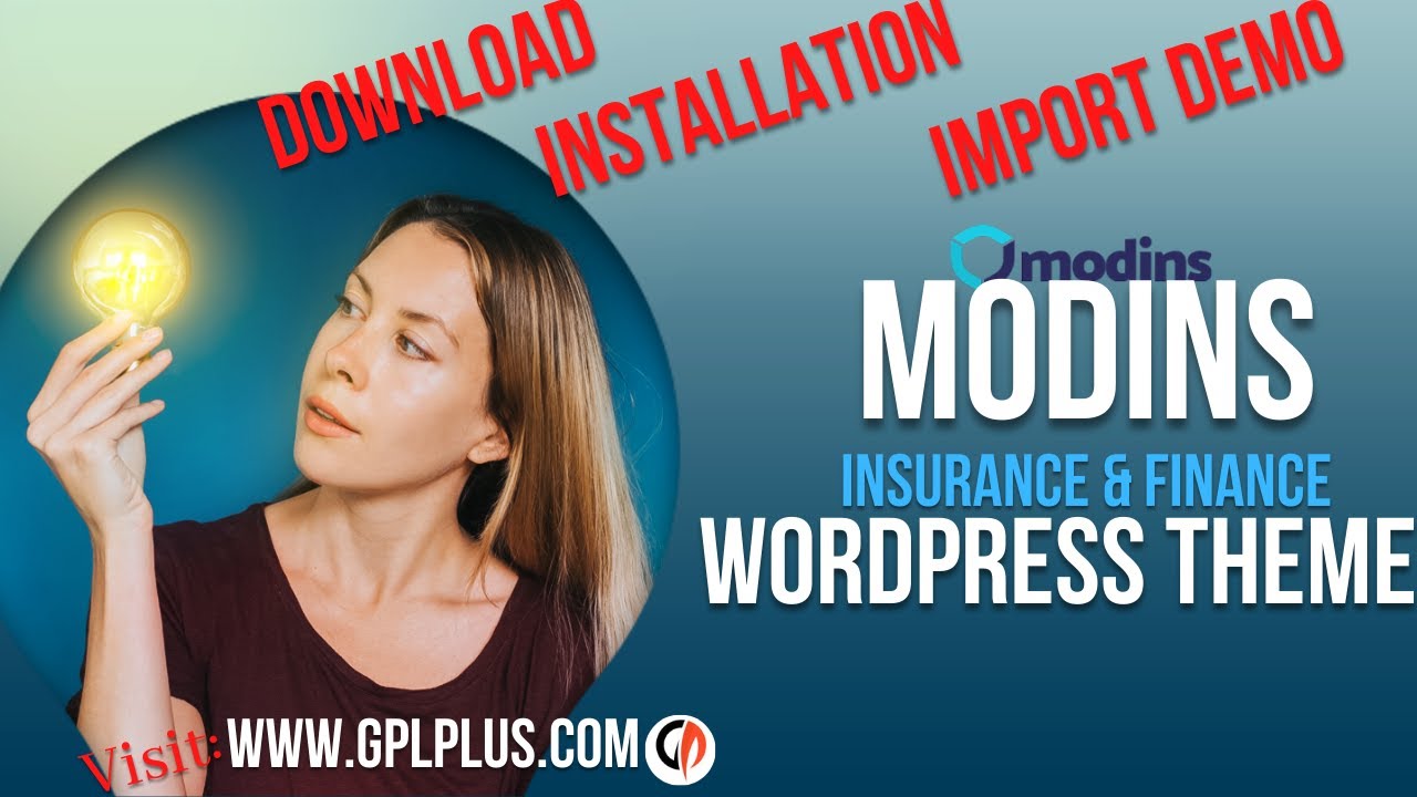 Modins – Insurance & Finance WordPress Theme Download, Installation and Import Demo