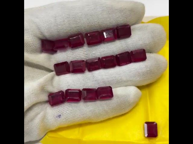 Ruby glass filling - Glass Filled Ruby Gemstone Manufacturer from Jaipur