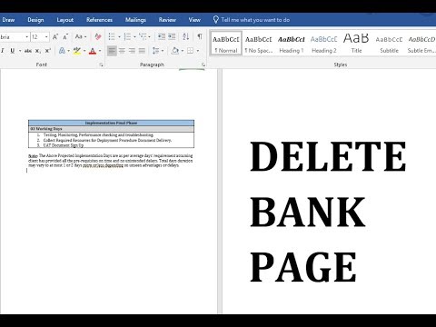 How to remove a blank page in word (Easy Method)