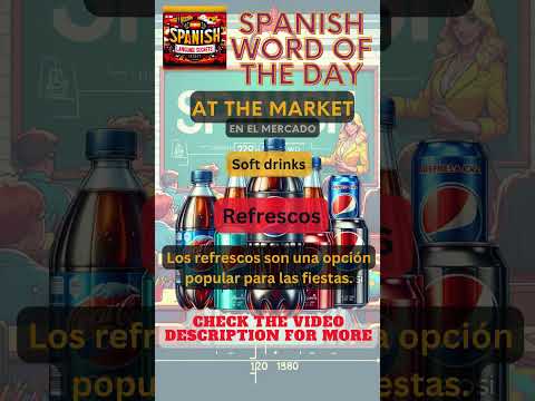 Spanish Word of the Day - Refrescos - Learning Spanish Language Secrets #easyspanish #speakspanish