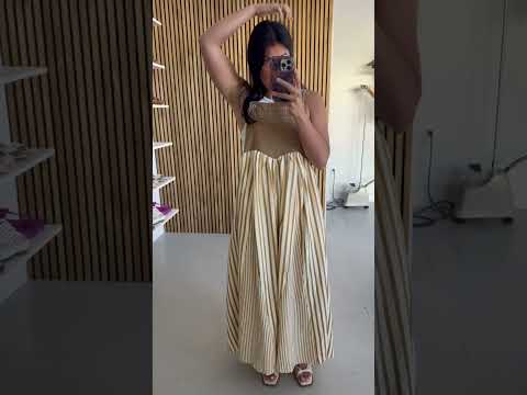 The Hellen Denim Overall Dress in Washed Taupe