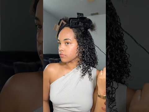 3 product curly routine 💛 3c | low porosity #curlyhair #haircare #routines #inspiration #hair