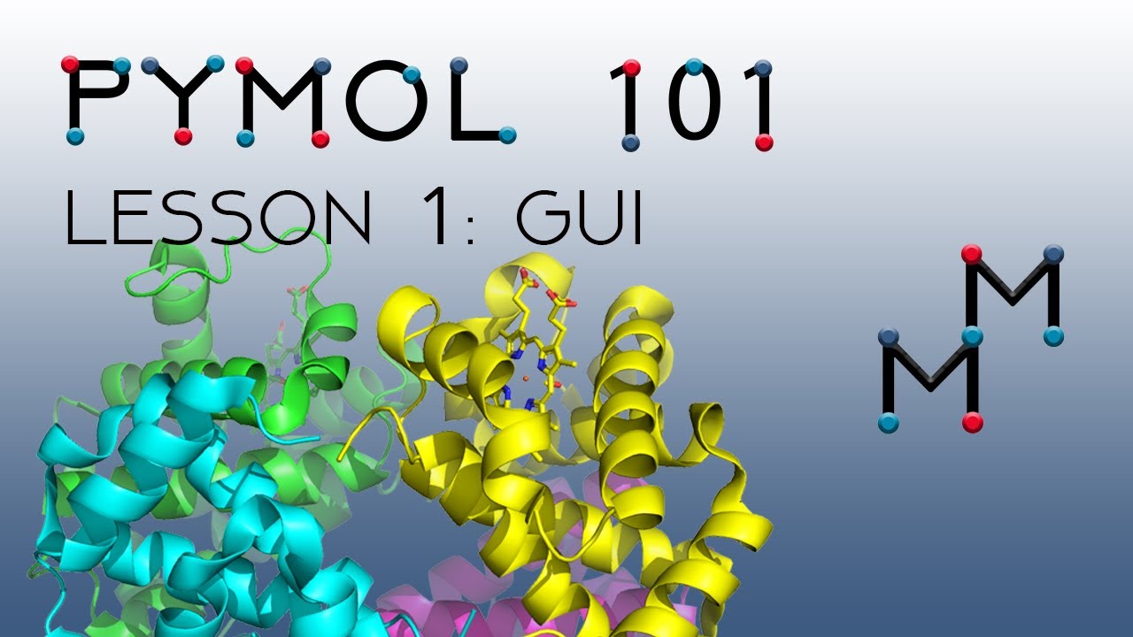 PyMOL 101, Lesson 1: GUI Basics - loading structures, mouse/trackpad motions, sequence, zoom & clip