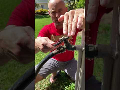 How to fix a hose bibb faucet leaking at the valve stem