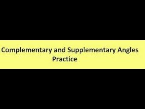 High school geometry- complementary and supplementary word problems