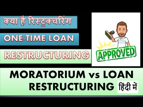 WHAT IS LOAN RESTRUCTURING || MORATORIUM VS RESTRUCTURING || IN HINDI